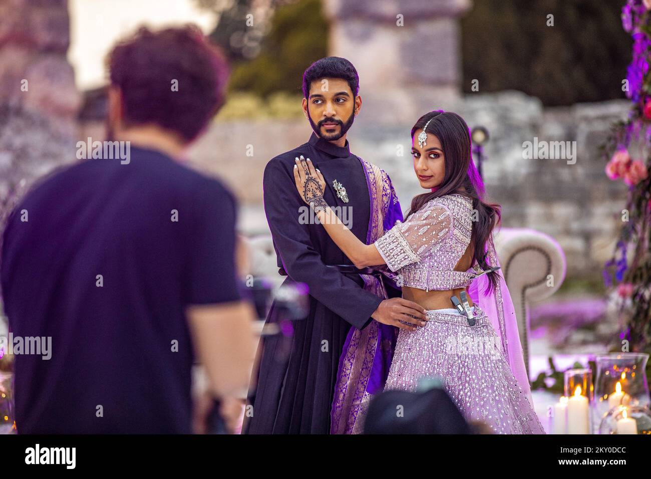 A stylized shooting at the Pula Amphitheater under the direction of ...