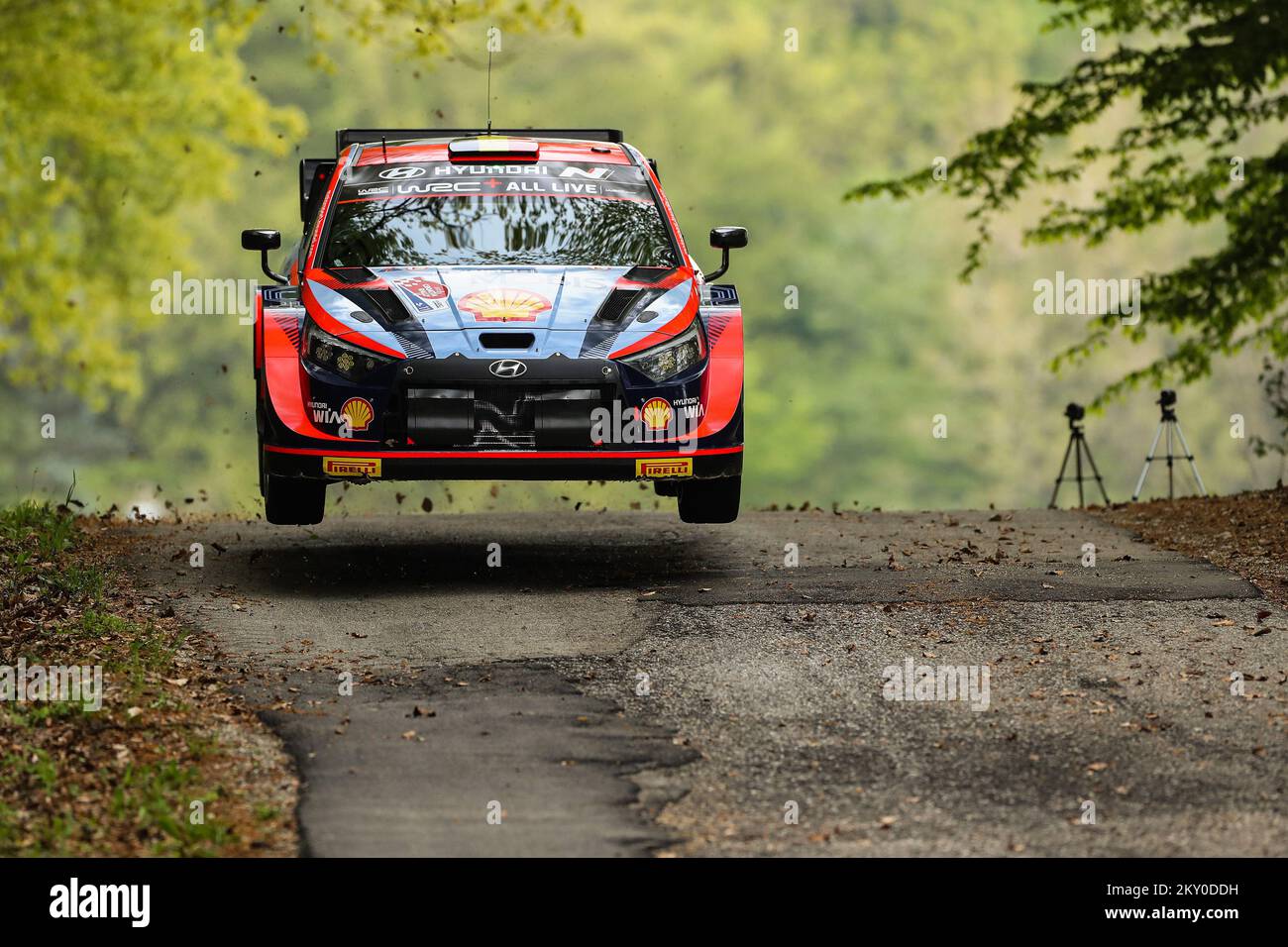Oliver Solberg of Sweden and Elliott Edmondson of Great Britain compete ...