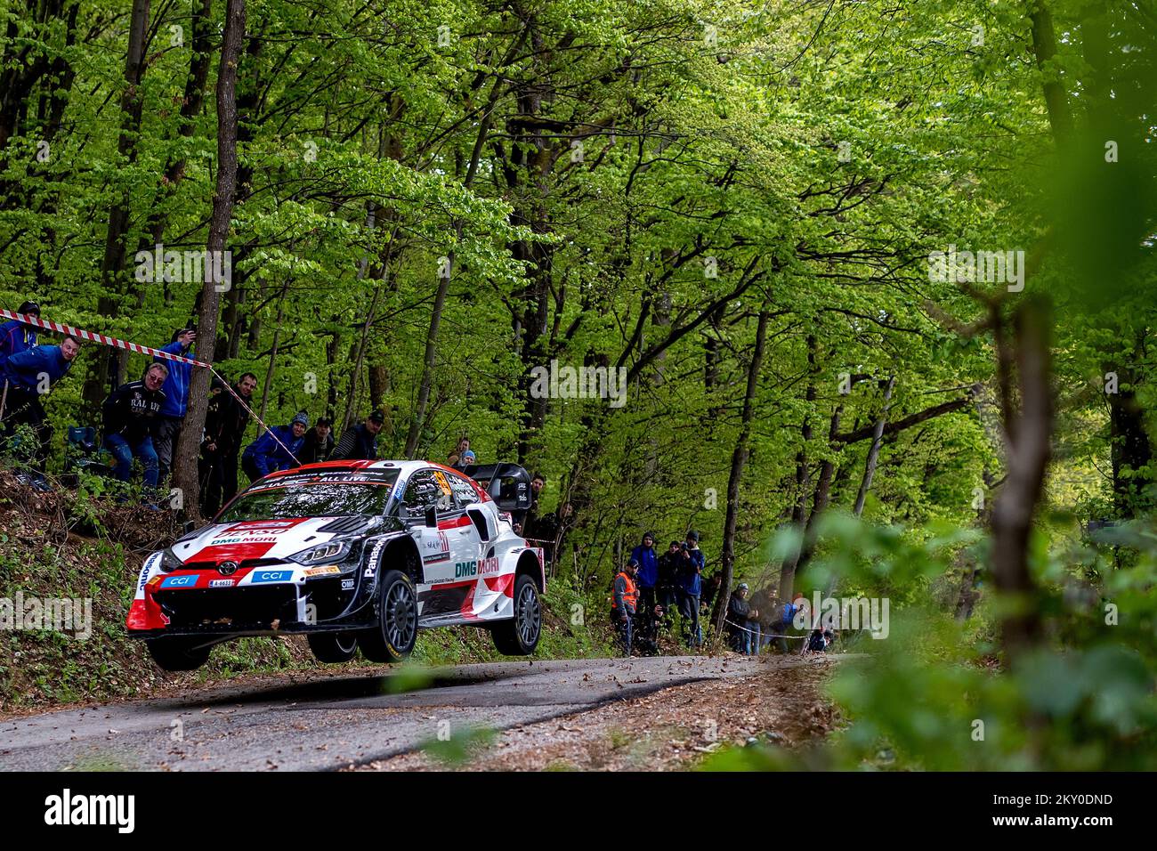 Kalle Rovanpera of Finland and Jonne Halttunen of Finland compete with ...