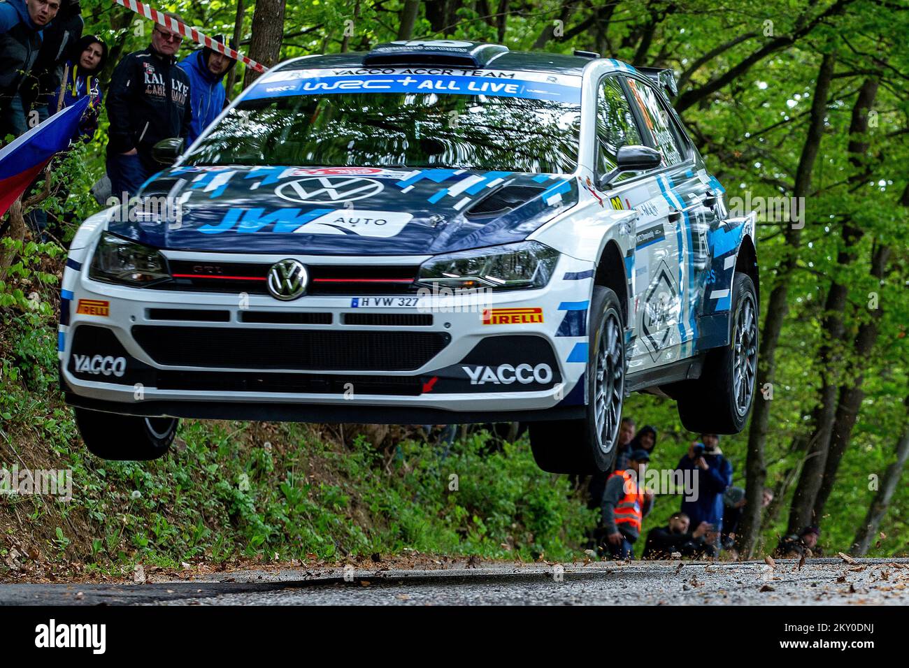 Pierre Ragues of France and Julien Pesenti of France compete in their ...