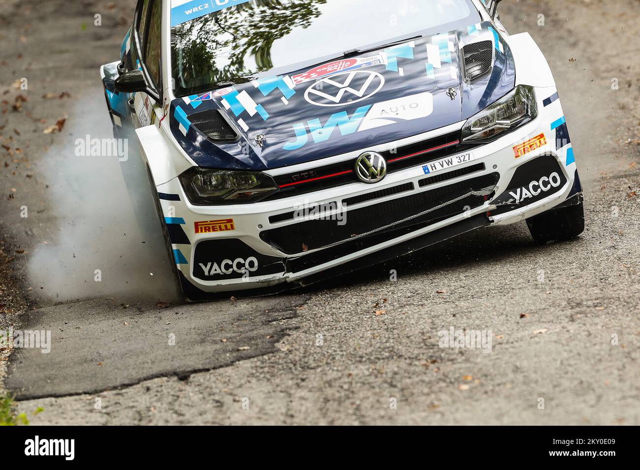 Pierre Ragues of France and Julien Pesenti of France compete in their ...
