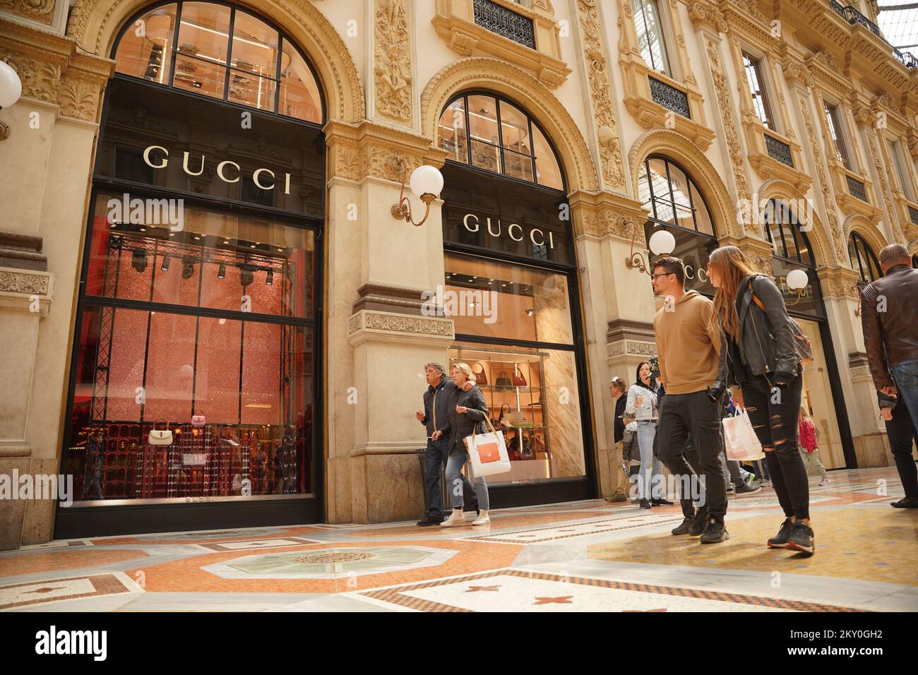 Galleria Vittorio Emanuele II is picturedn in Milan, Italy on April 23 ...