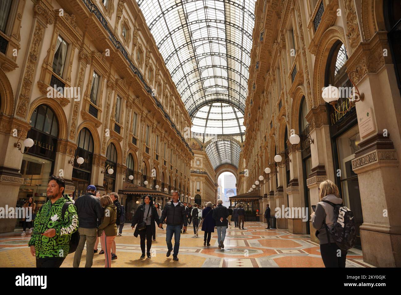Galleria Vittorio Emanuele II is picturedn in Milan, Italy on April 23 ...