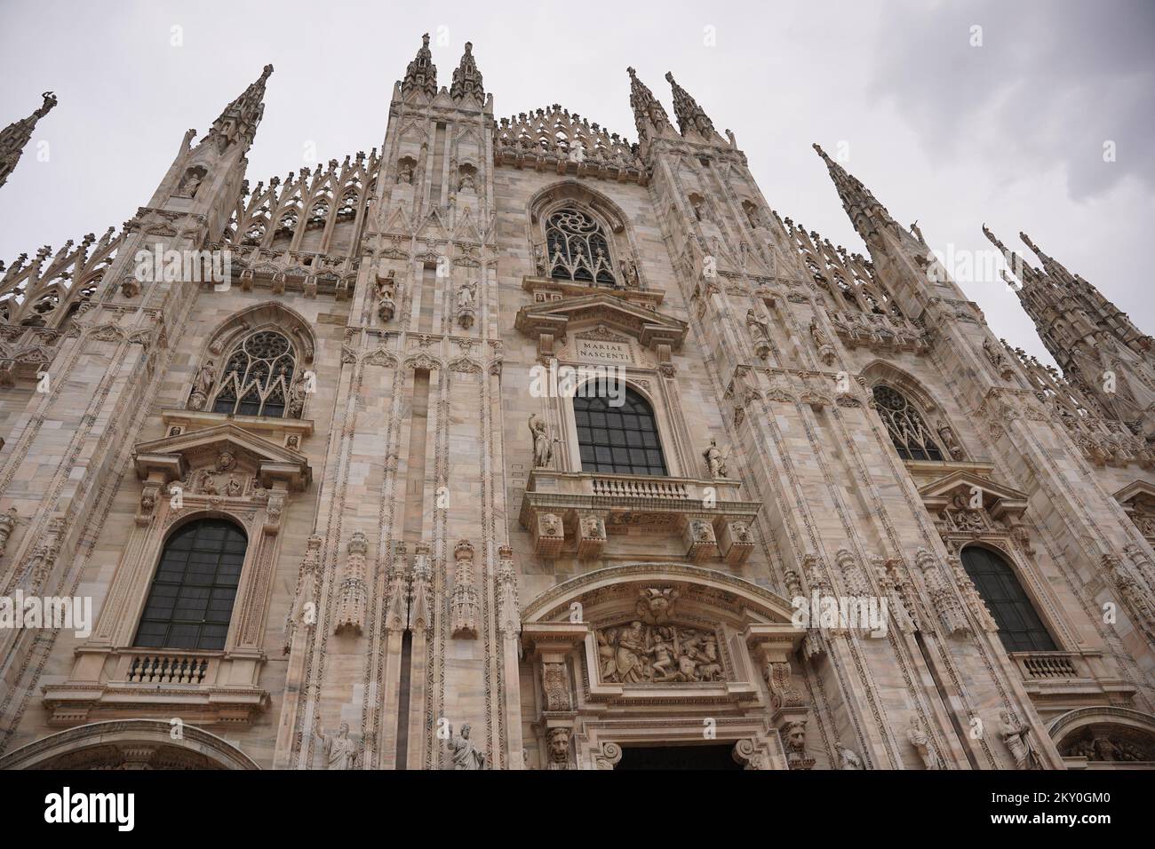Milan Cathedral (Duomo di Milano) is pictured in Milan, Italy on April ...