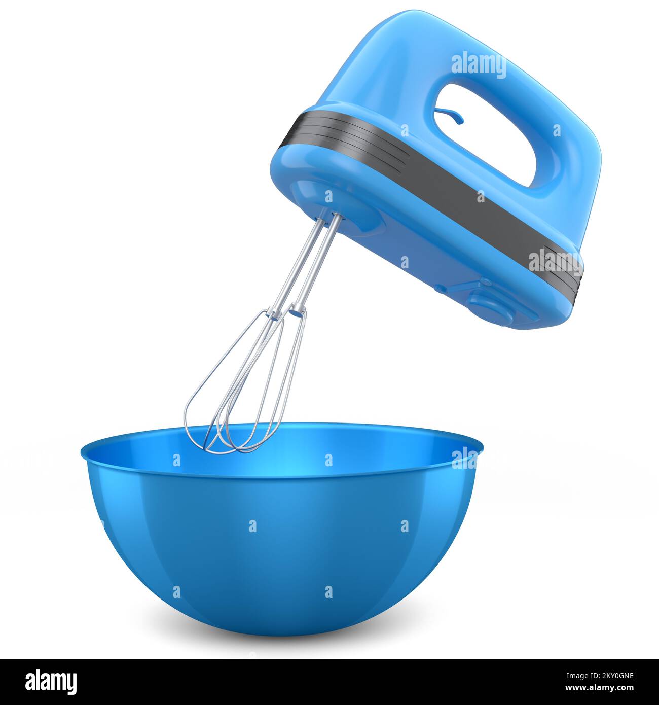Metal bowl with electric mixer kitchen appliance for mixing and ...