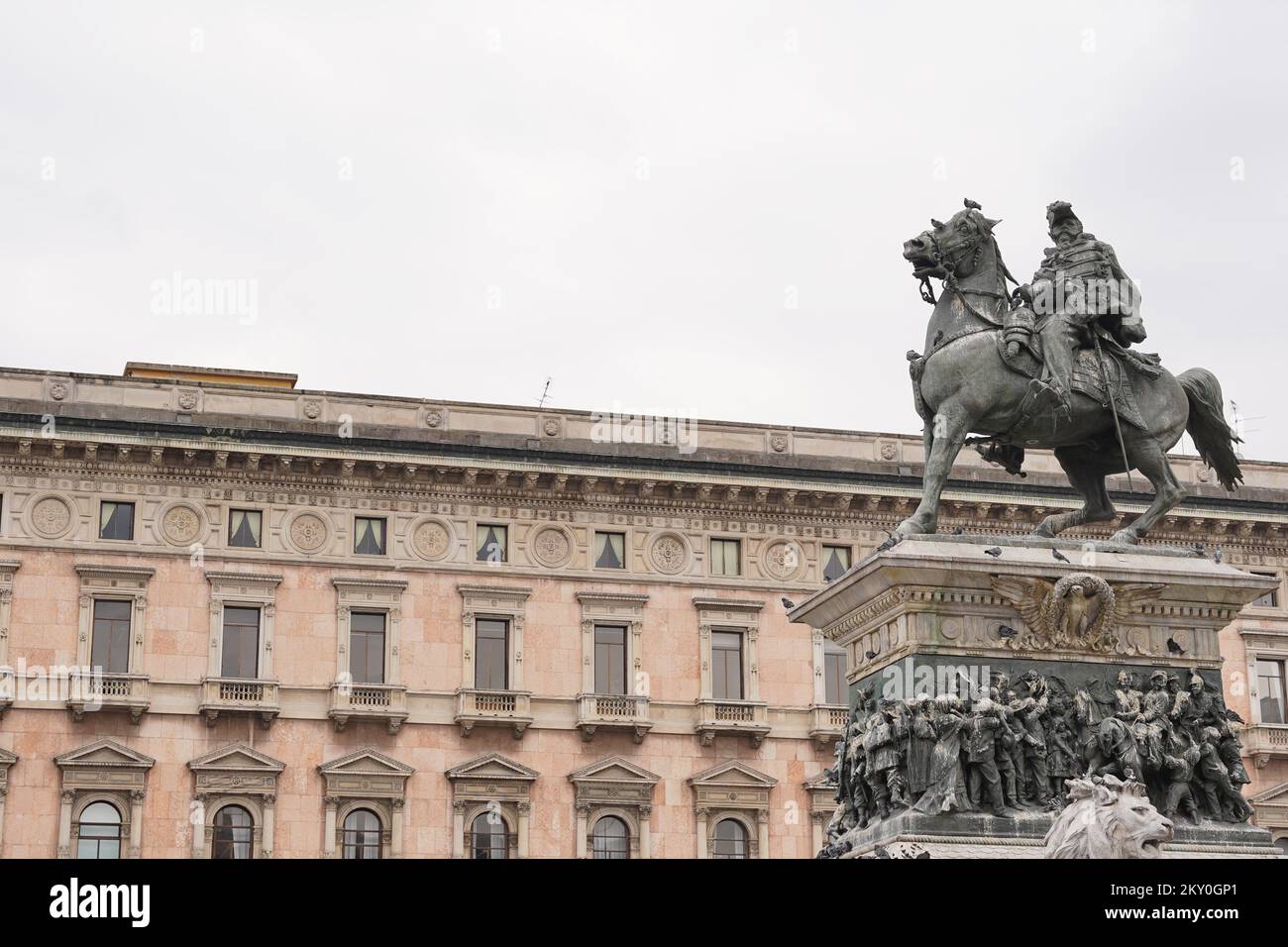 Piazza Duomo is pictured in Milan, Italy on April 23, 2022. Photo ...
