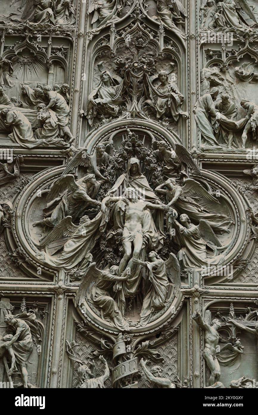 Milan Cathedral (Duomo di Milano) is pictured in Milan, Italy on April ...