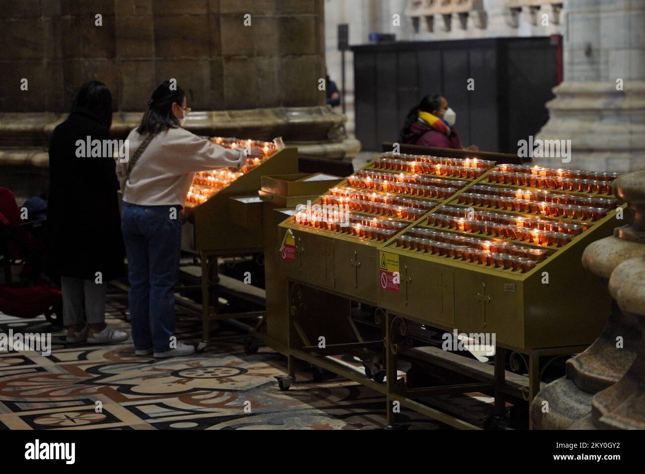 Milan Cathedral (Duomo di Milano) is pictured in Milan, Italy on April ...