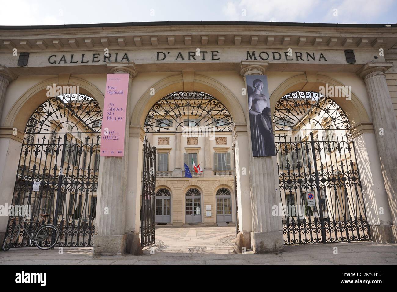 Giardino della Villa Belgiojoso Bonaparte is seen in Milan, Italy on ...