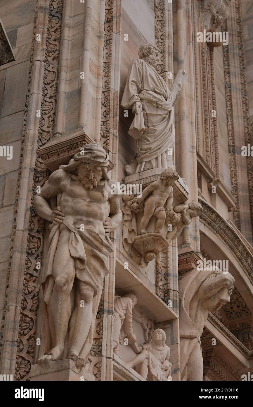 Milan Cathedral (Duomo di Milano) is pictured in Milan, Italy on April ...