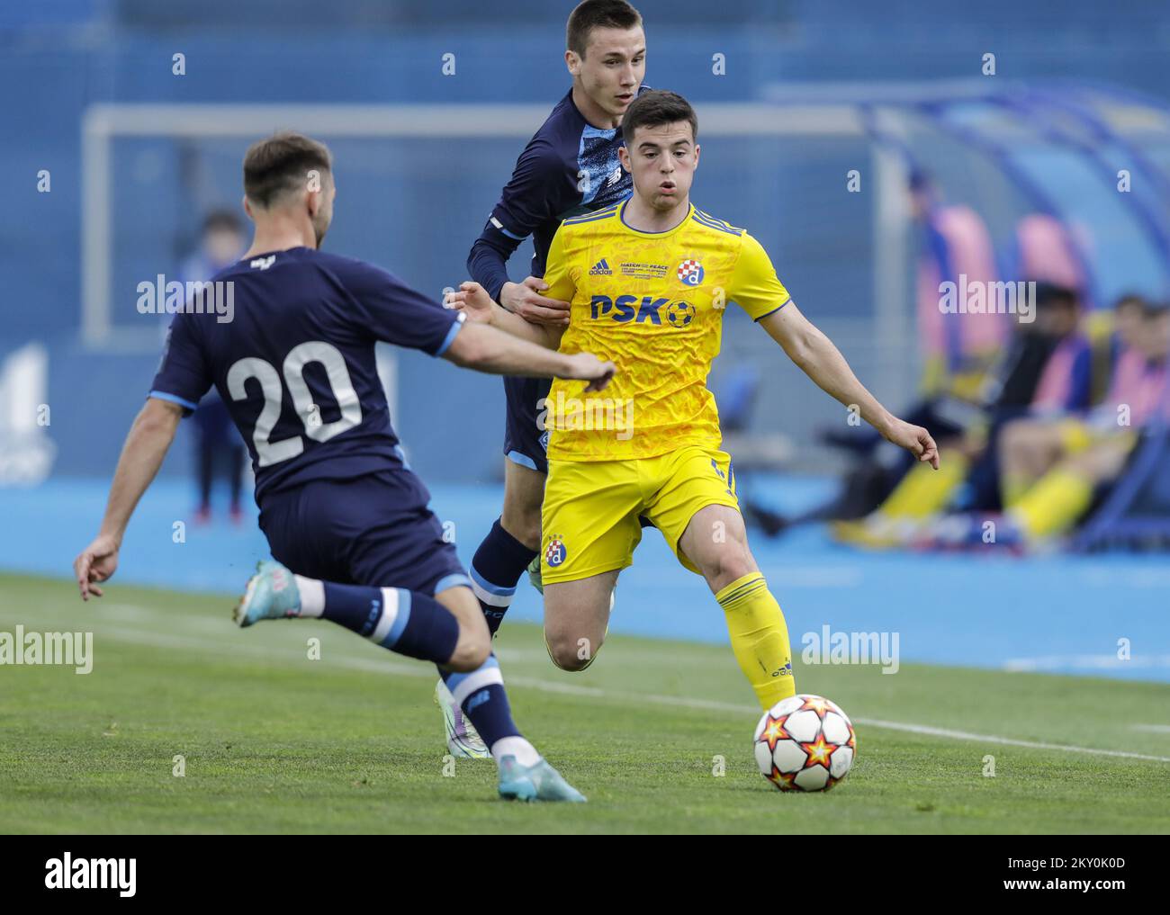 Martin Baturina of Dinamo Zagreb in action during the international ...