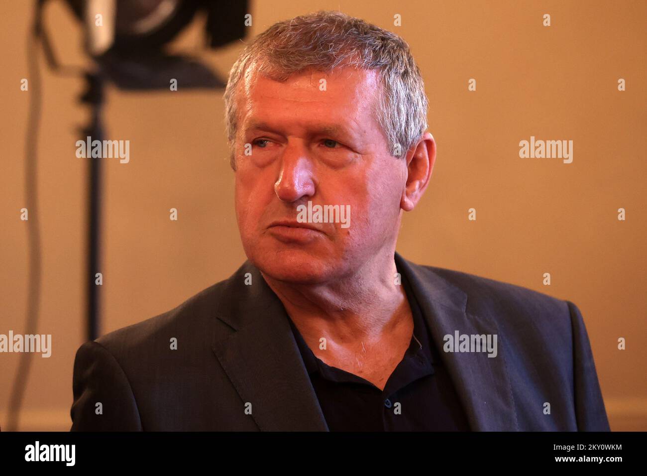Safet Susic during the commemoration for a Bosnian professional ...