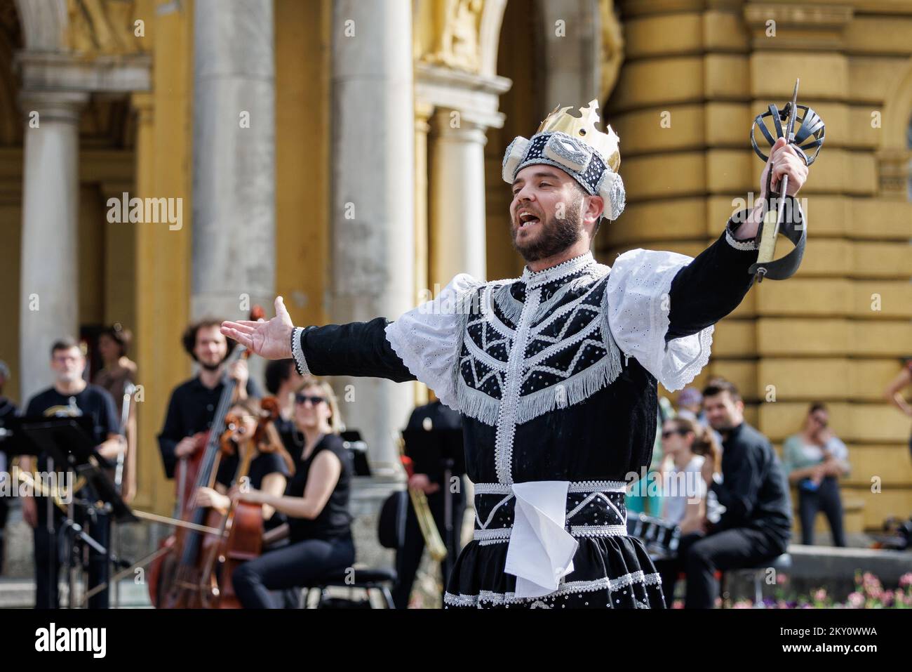 As part of the International Folklore Festival Zagreb, a performance of ...