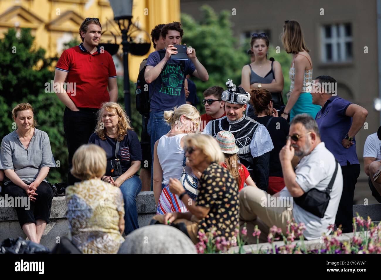 As part of the International Folklore Festival Zagreb, a performance of ...