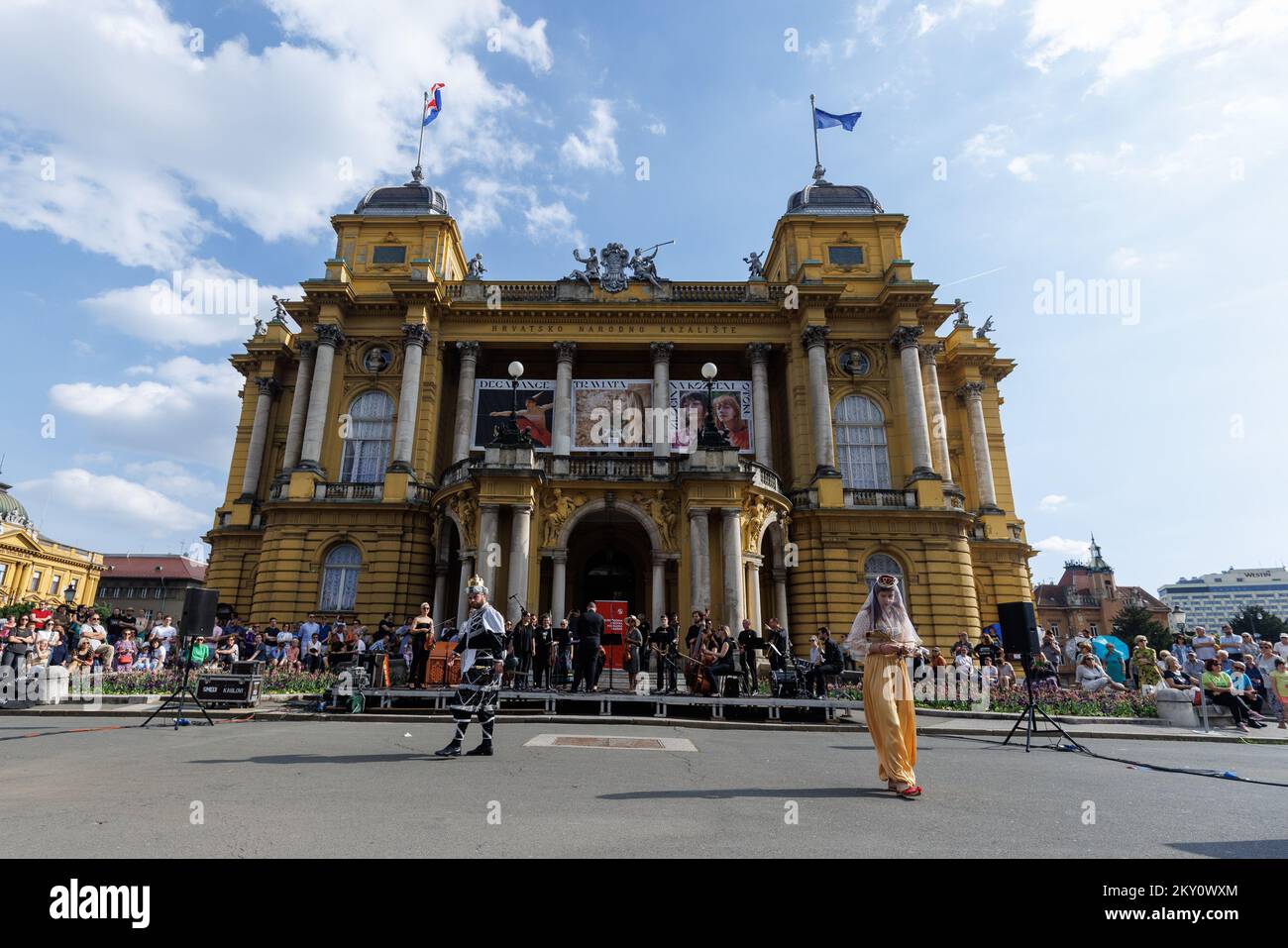As part of the International Folklore Festival Zagreb, a performance of ...