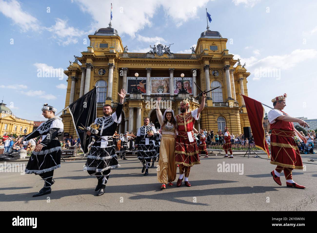 As part of the International Folklore Festival Zagreb, a performance of ...