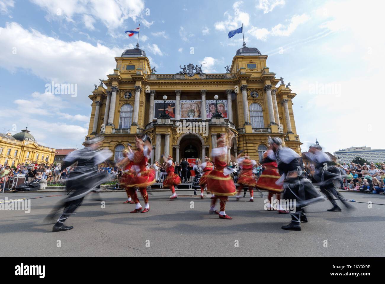 As part of the International Folklore Festival Zagreb, a performance of ...