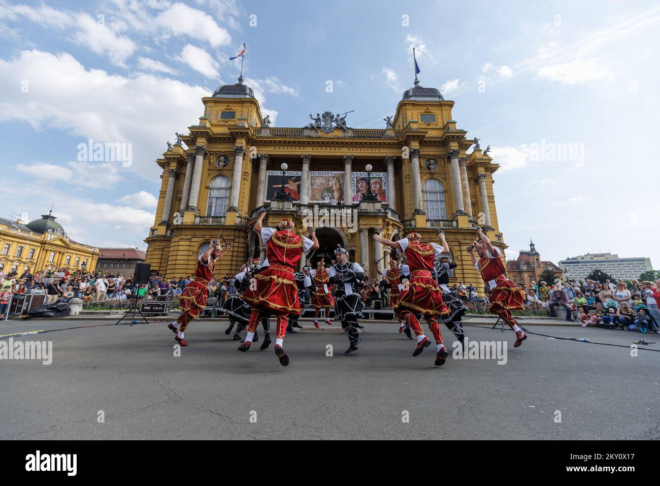 As part of the International Folklore Festival Zagreb, a performance of ...