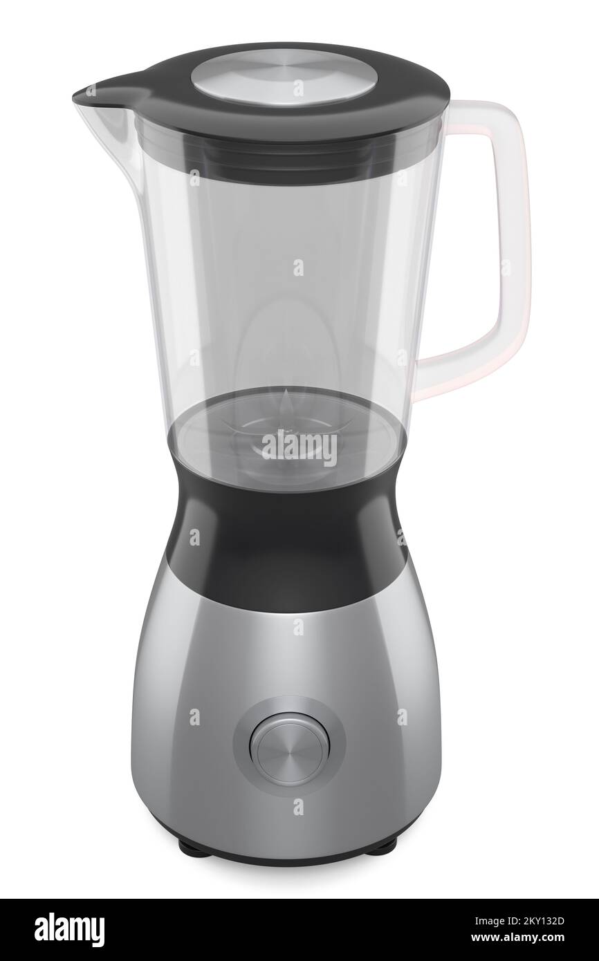 Electric blender for making healthy smoothie isolated on a white ...