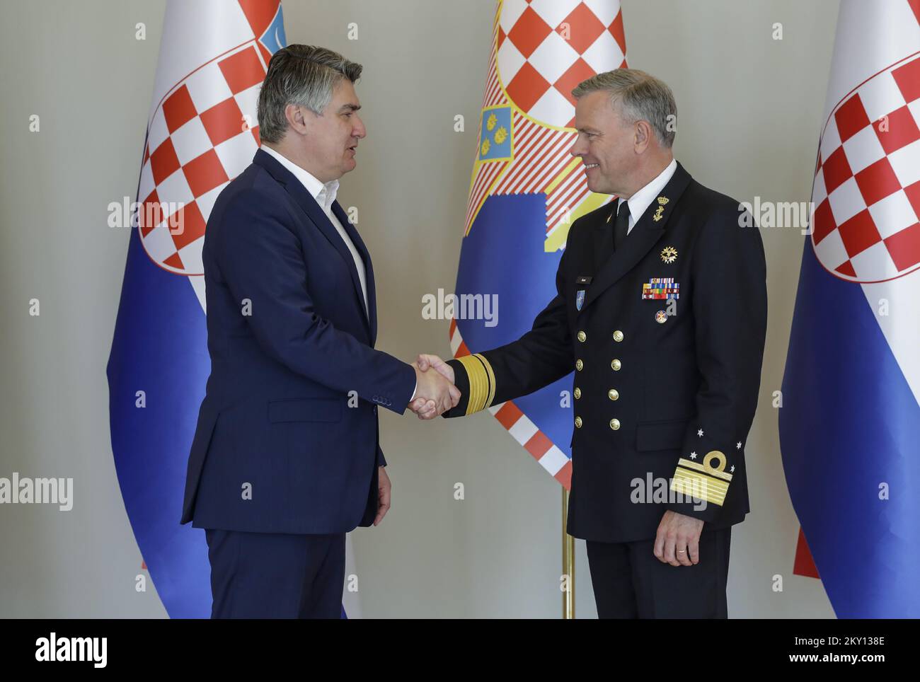 Croatia President Zoran Milanovic welcomes NATO Military Committee ...