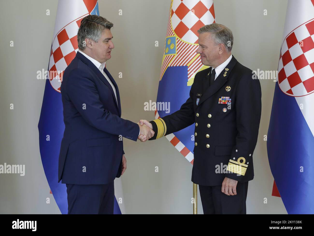 Croatia President Zoran Milanovic welcomes NATO Military Committee ...
