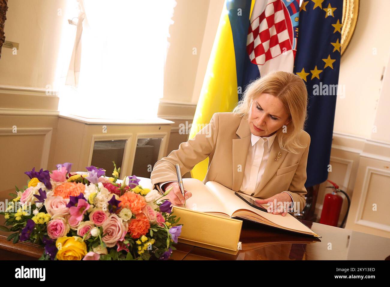 Zagreb, Banski dvori, Olena Kondratiuk, Vice President of the ...