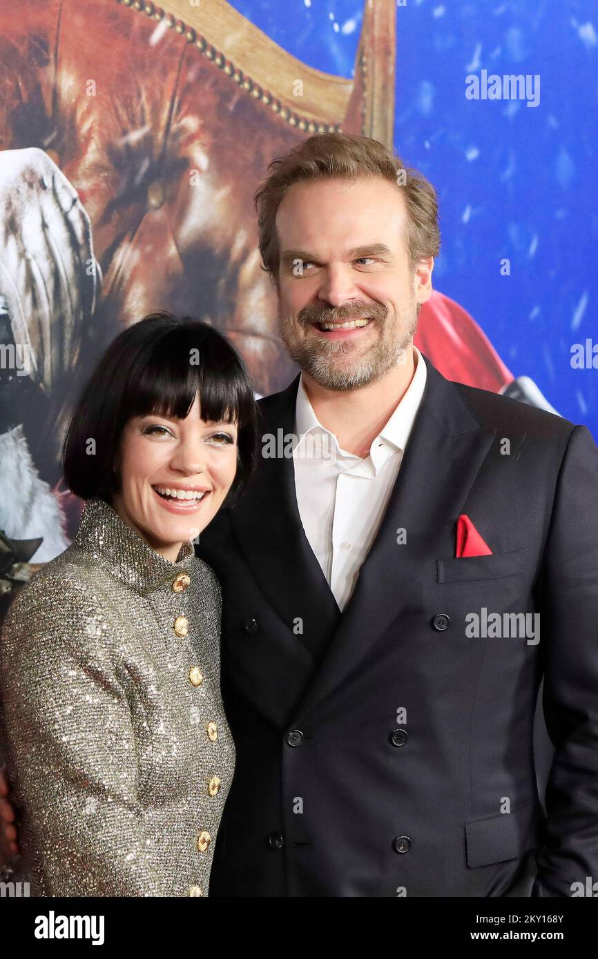 November 29, 2022, Los Angeles, California, USA: Lily Allen, David ...