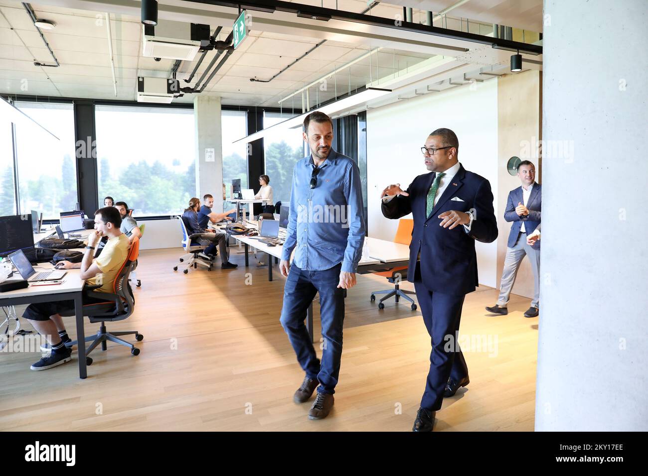 Infobip's CEO Silvio Kutic welcomed James Cleverly , Minister of State ...