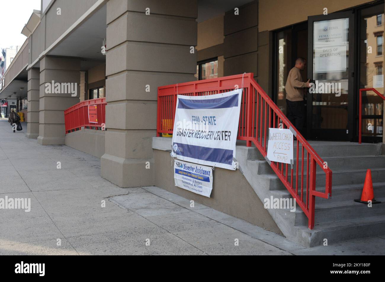 Disaster emergency center signs hi-res stock photography and images - Alamy