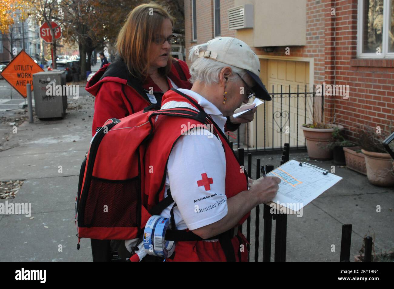 Red Cross at Home Visit. New Jersey Hurricane Sandy. Photographs ...