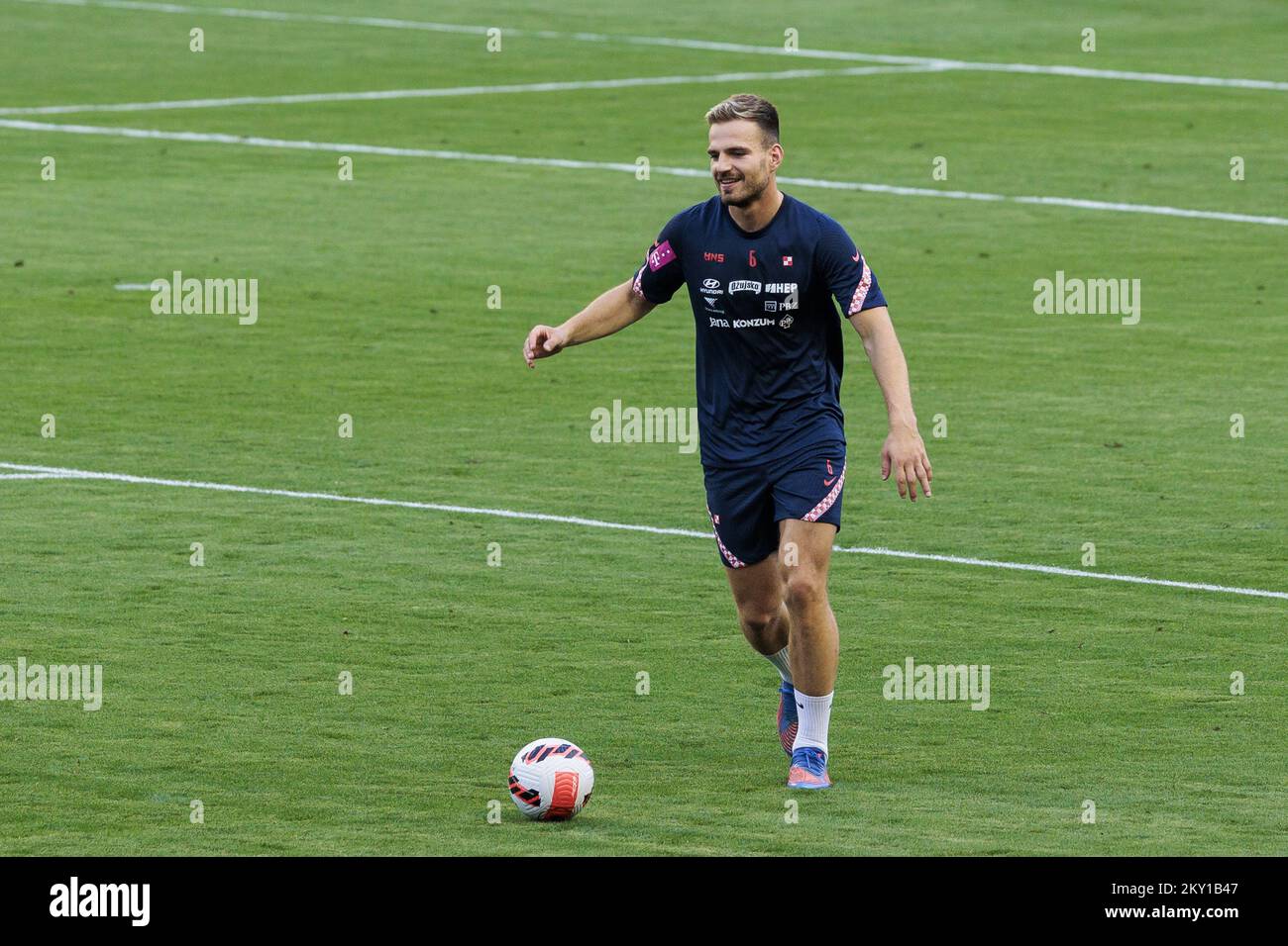 Marin Pongracic of Croatia during a training at Poljud stadium, in ...