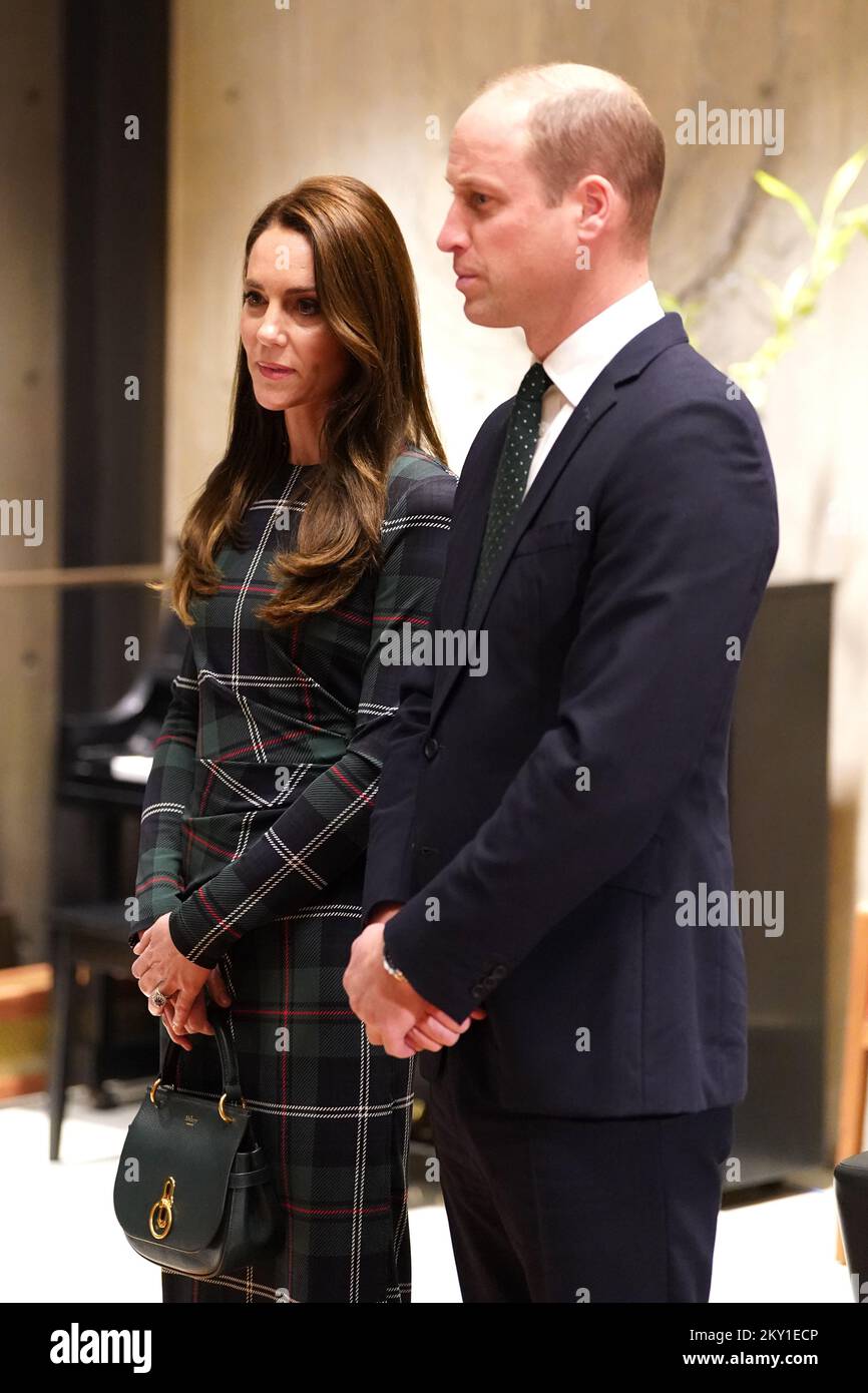 The Prince and Princess of Wales meet the Mayor of Boston Michelle Wu ...