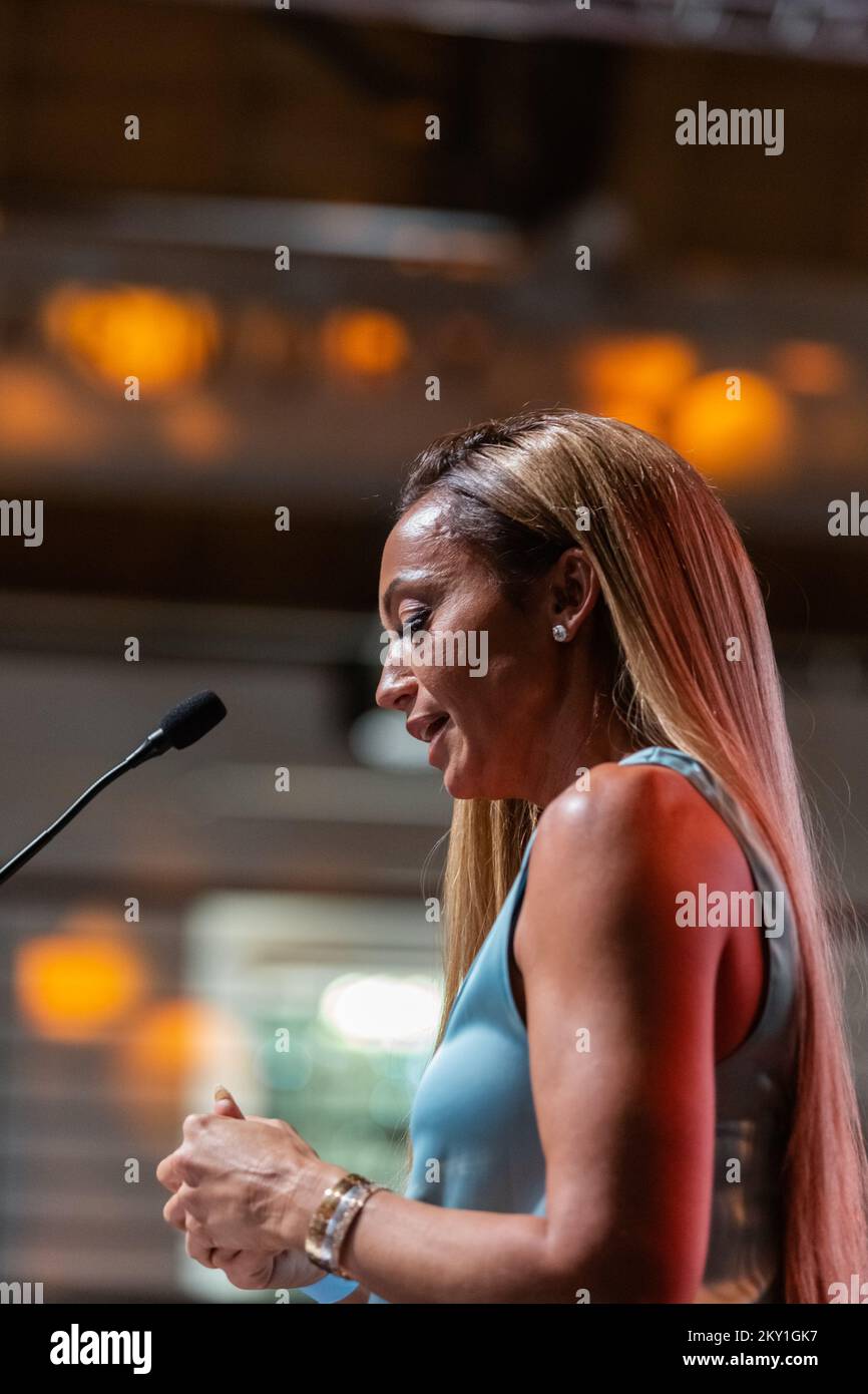 Kate Abdo spoke at the panel "The Power of Story" in Zadar, Croatia on ...