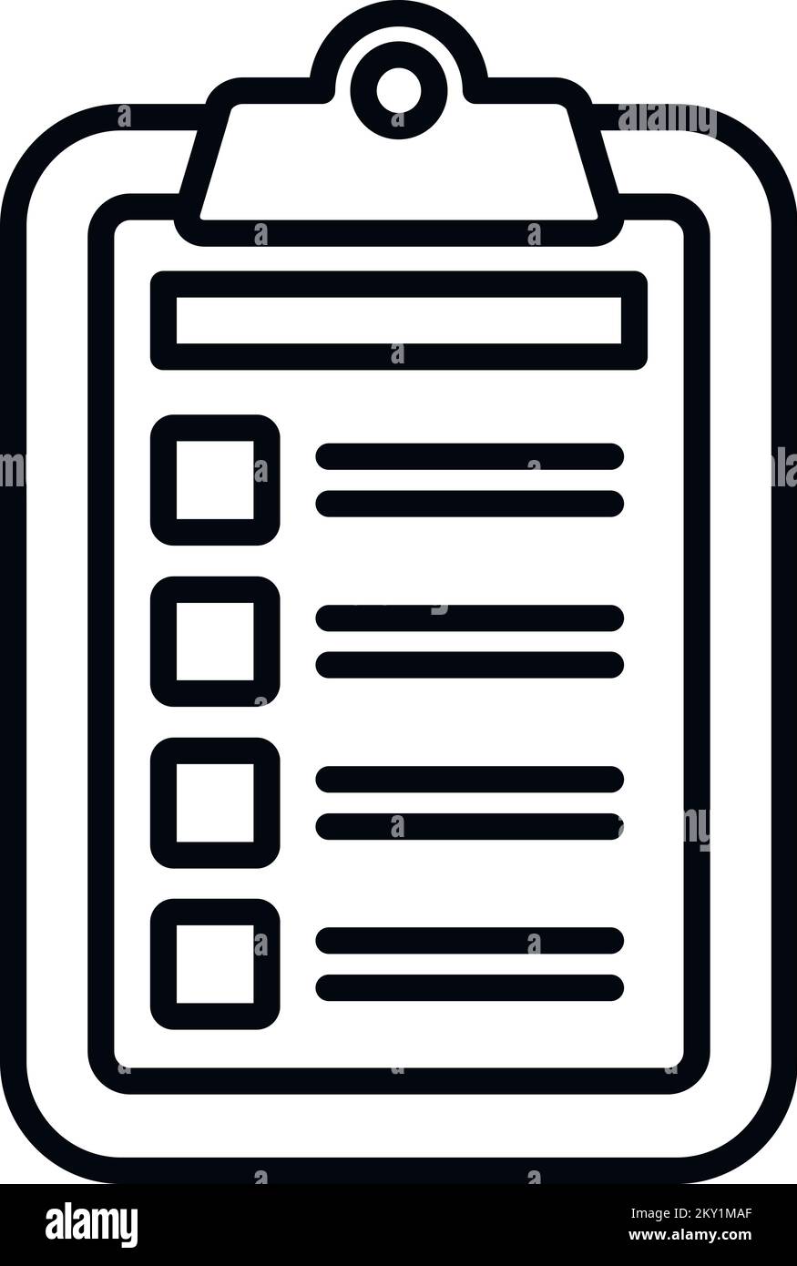 Science clipboard icon outline vector. Lab research. Chemical test ...