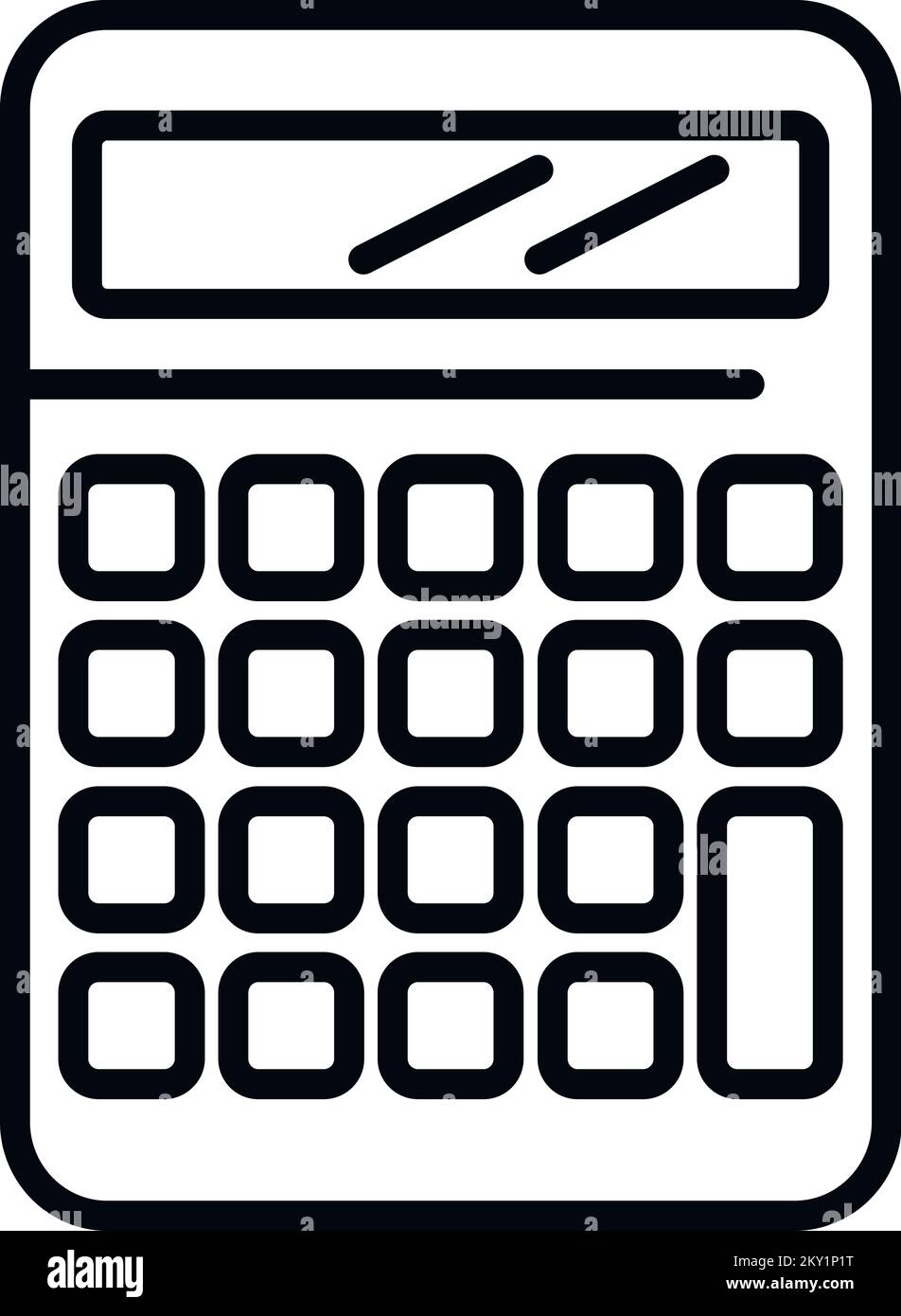 Calculator scientist icon outline vector. Lab research. Genetic dna ...