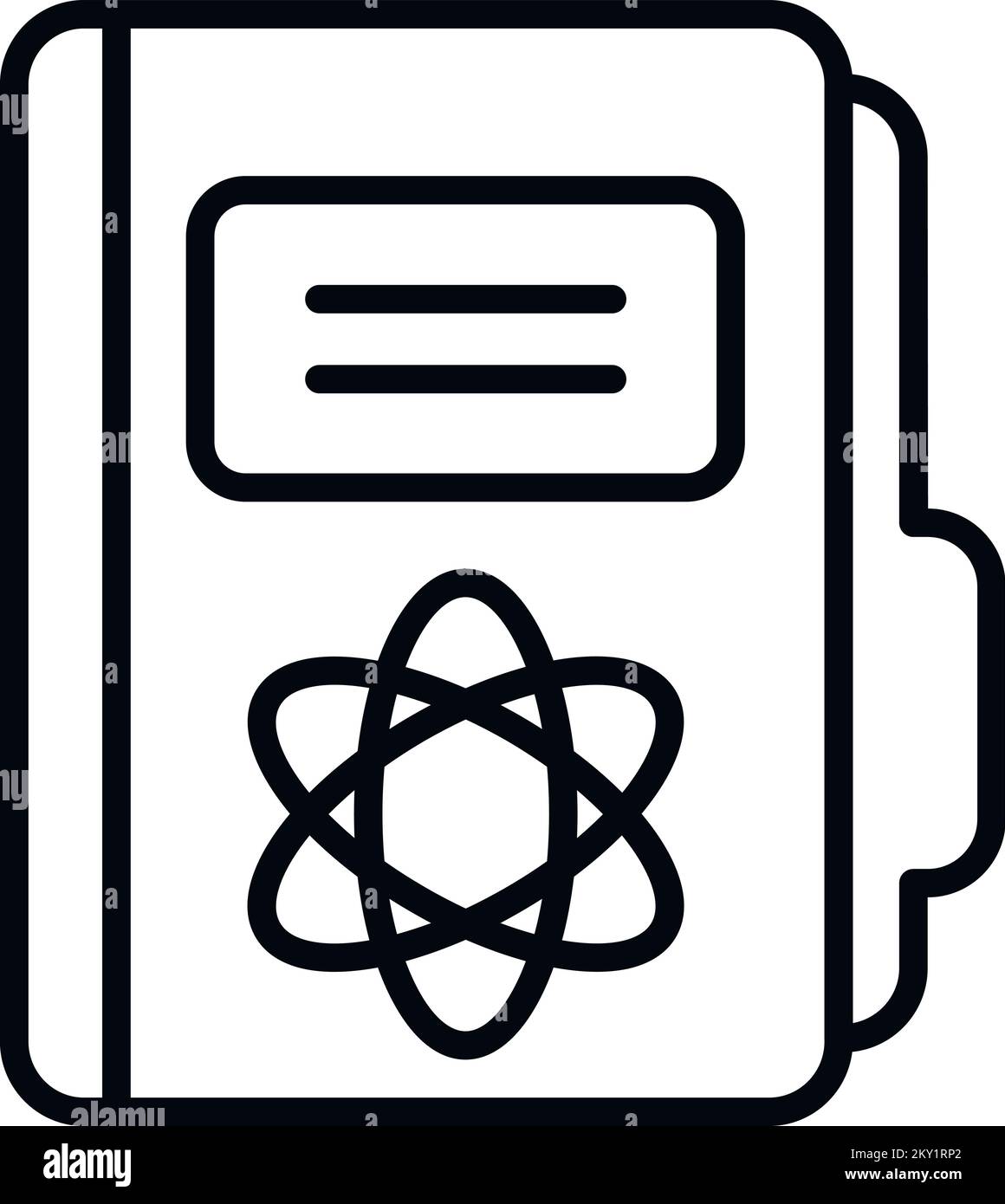 Research folder icon outline vector. Medical lab. Medicine experiment ...