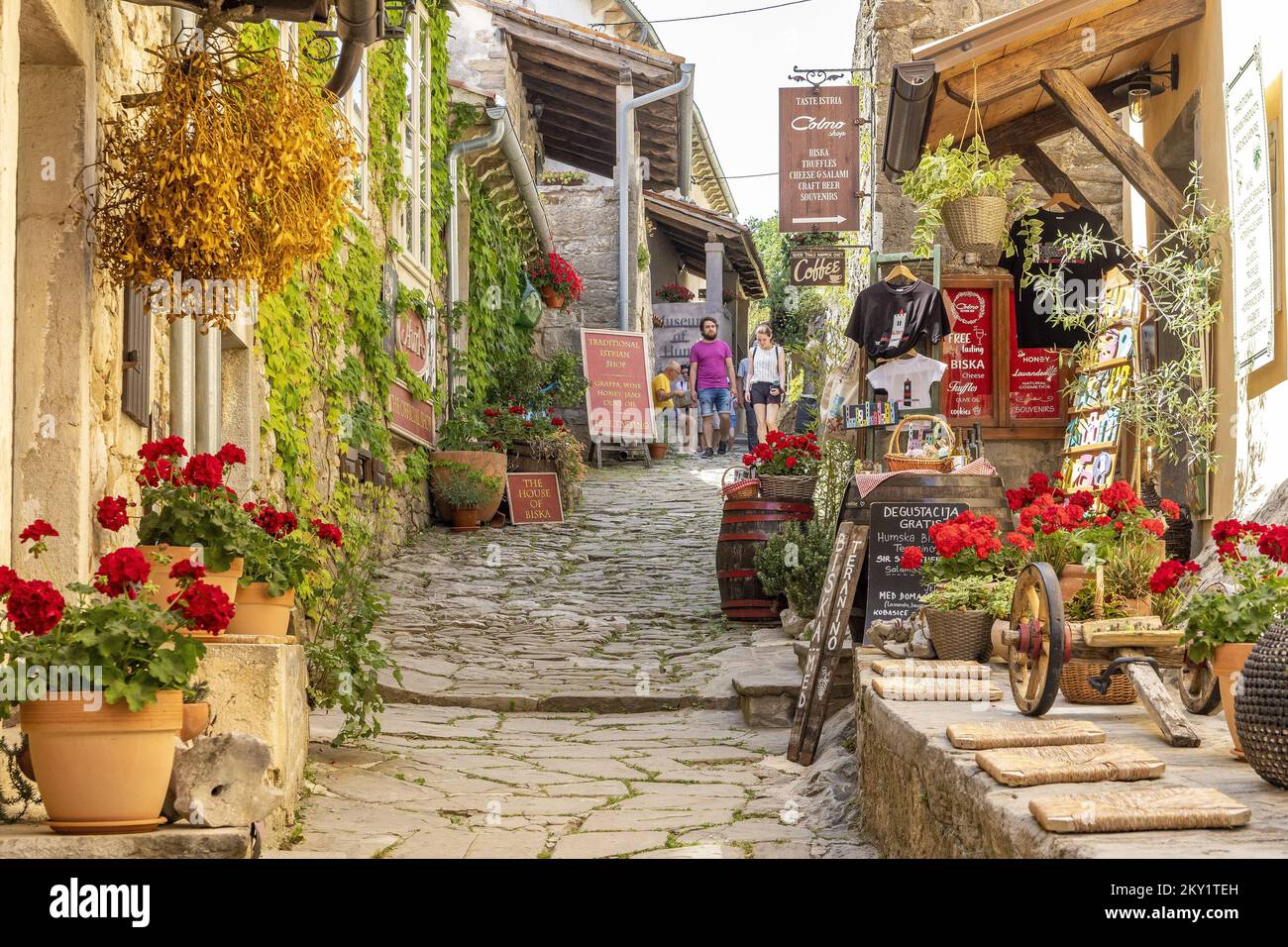 The photo shows parts of the city of Hum, known as the smallest city in ...