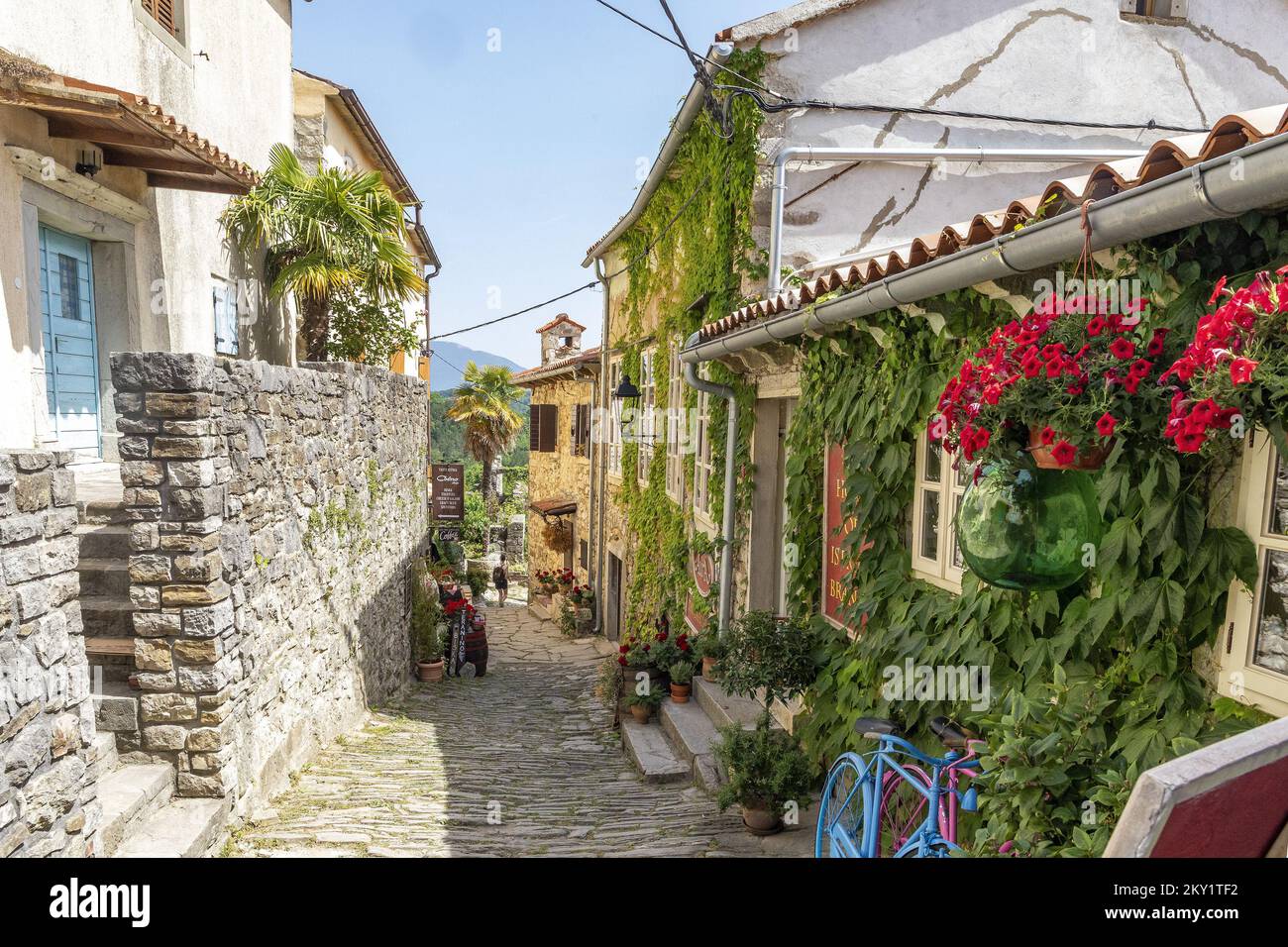 The photo shows parts of the city of Hum, known as the smallest city in ...