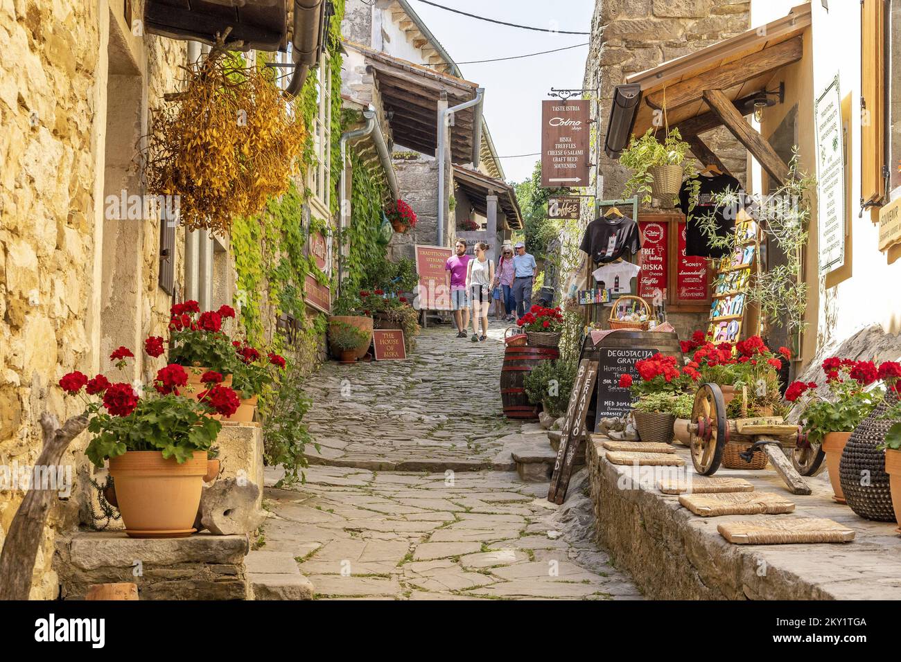 The photo shows parts of the city of Hum, known as the smallest city in ...