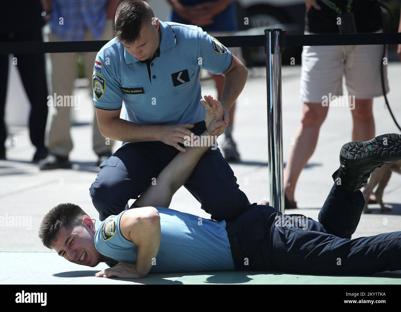 Police officers and citizens during Doors Open Days of the Police ...