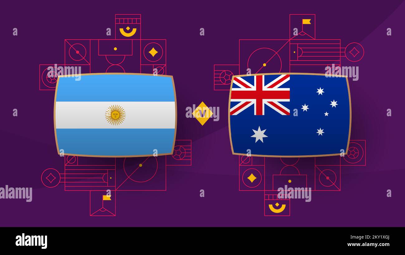 argentina vs australia playoff round of 16 match Football 2022. 2022 ...