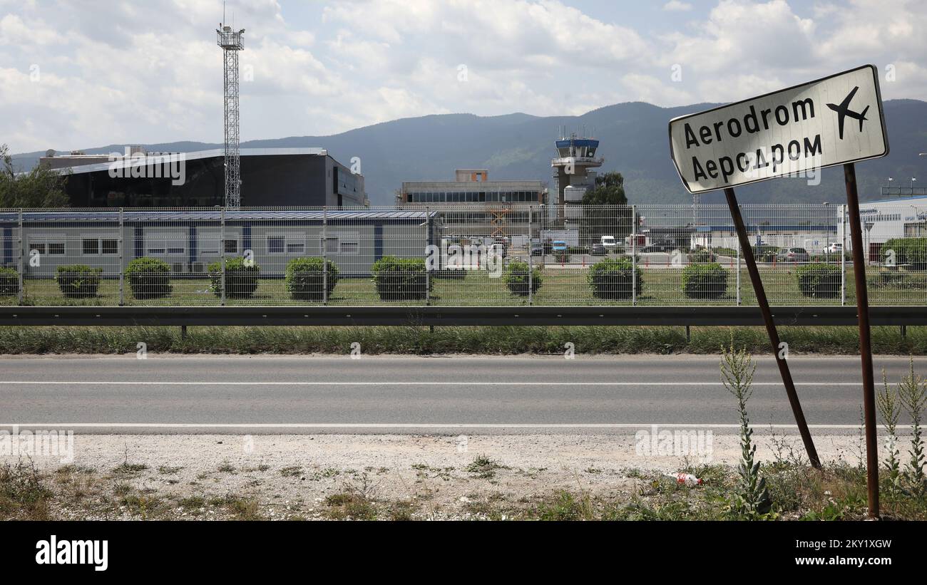 View of Sarajevo International Airport in Sarajevo, Bosnia and ...