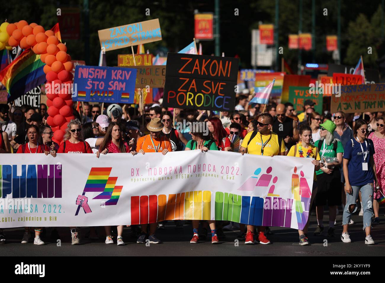 Third BH pride parade under the slogan â€œFamily reunion!â€ is being ...