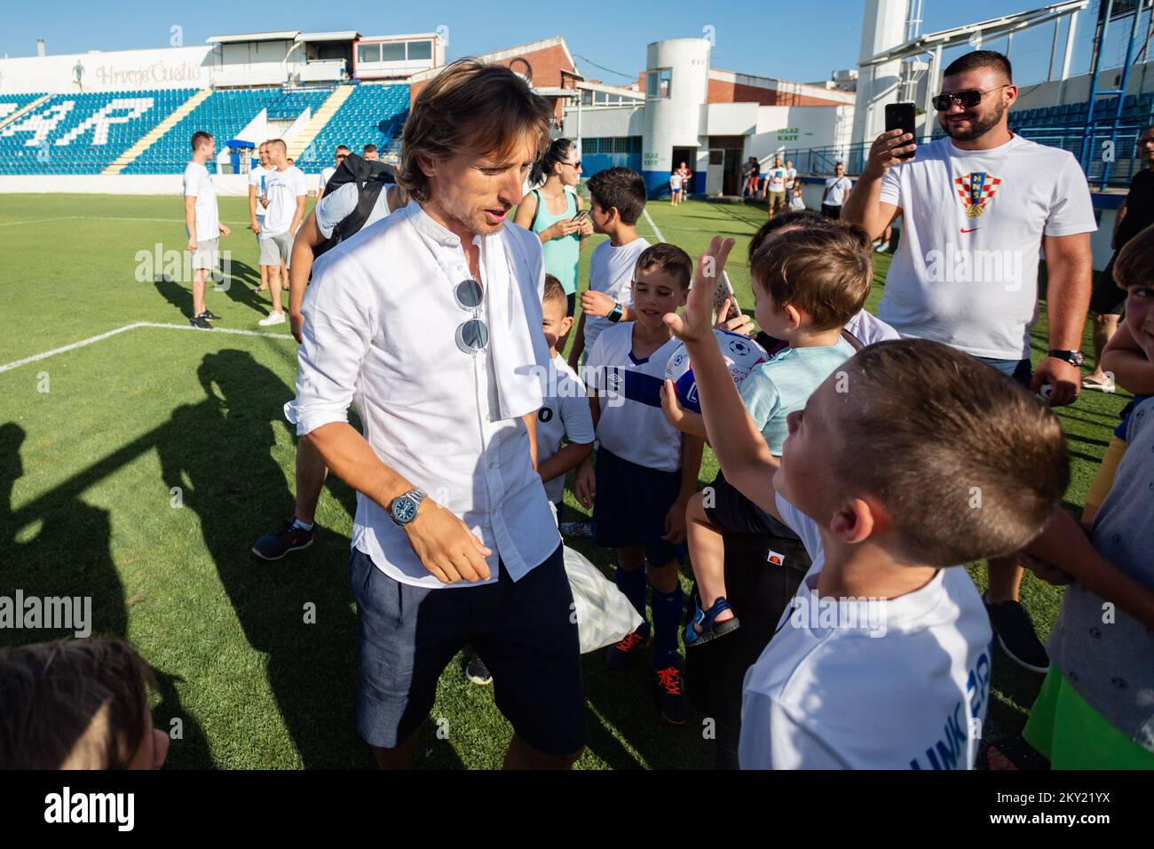 Real madrid stadium kids hi-res stock photography and images - Alamy