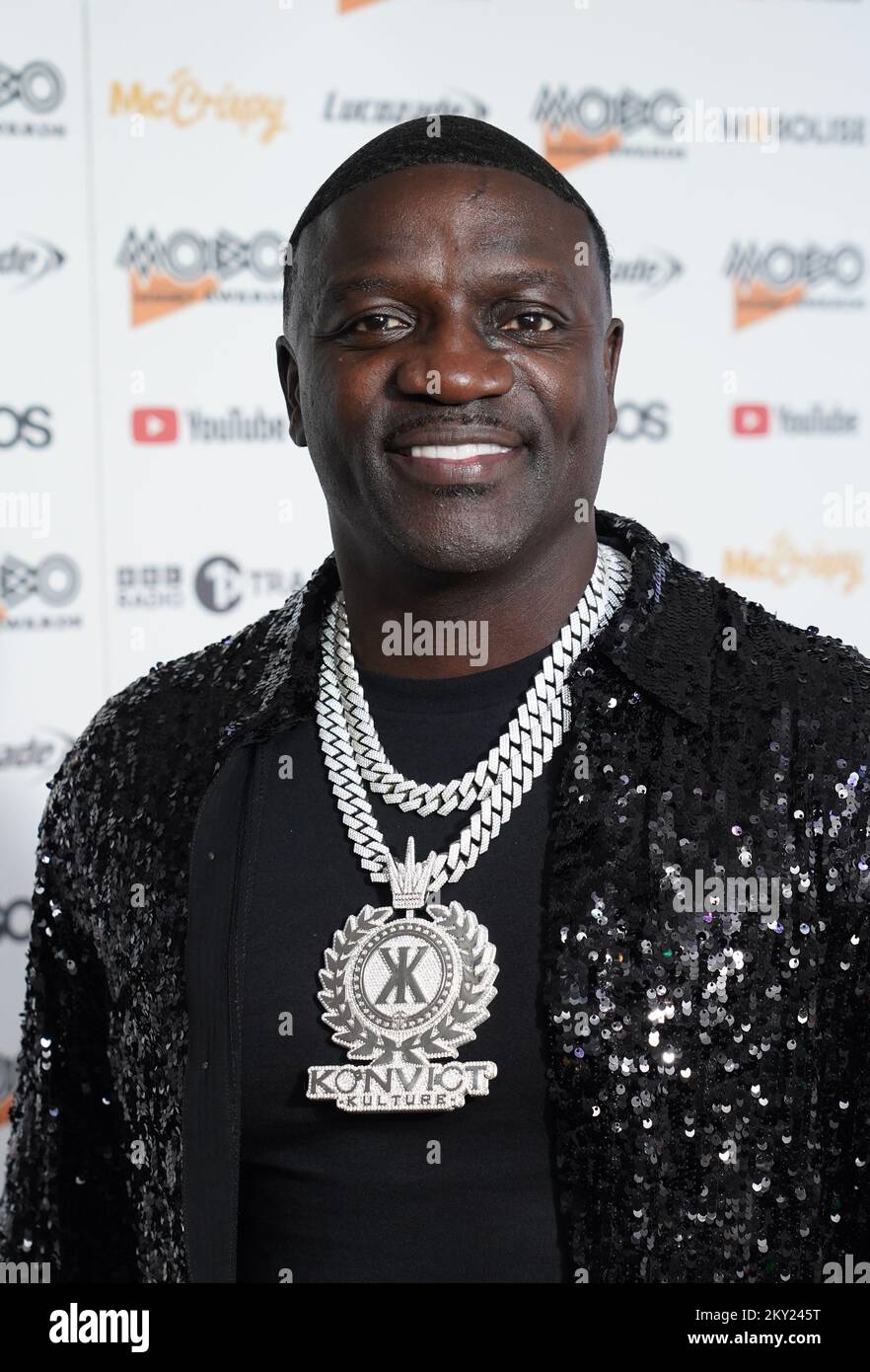 Akon at the Mobo Awards 2022 at the OVO Arena Wembley, London. Picture ...