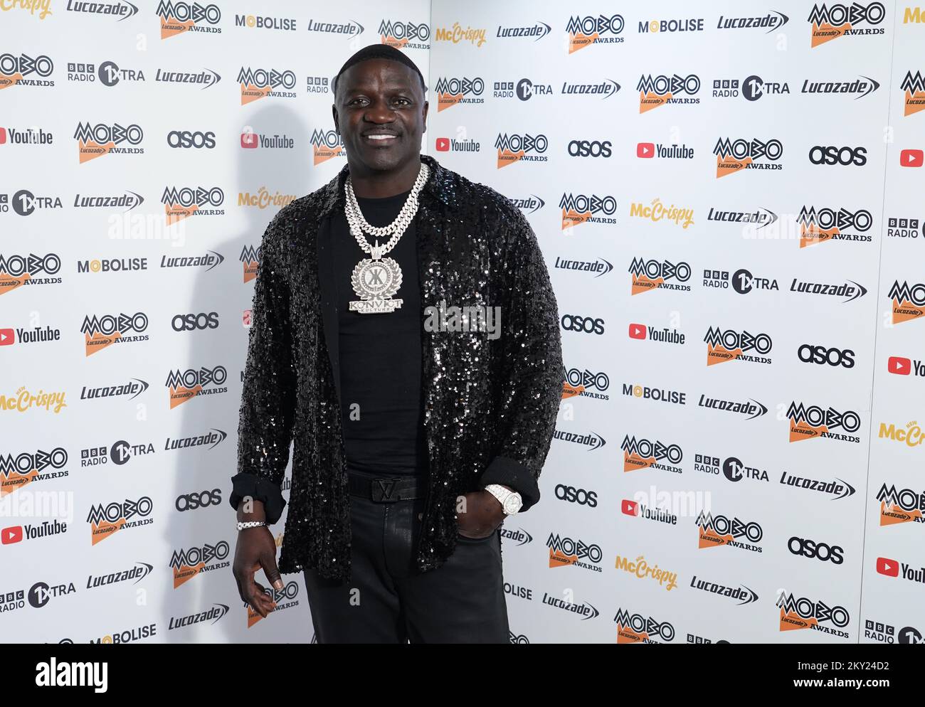 Akon at the Mobo Awards 2022 at the OVO Arena Wembley, London. Picture ...