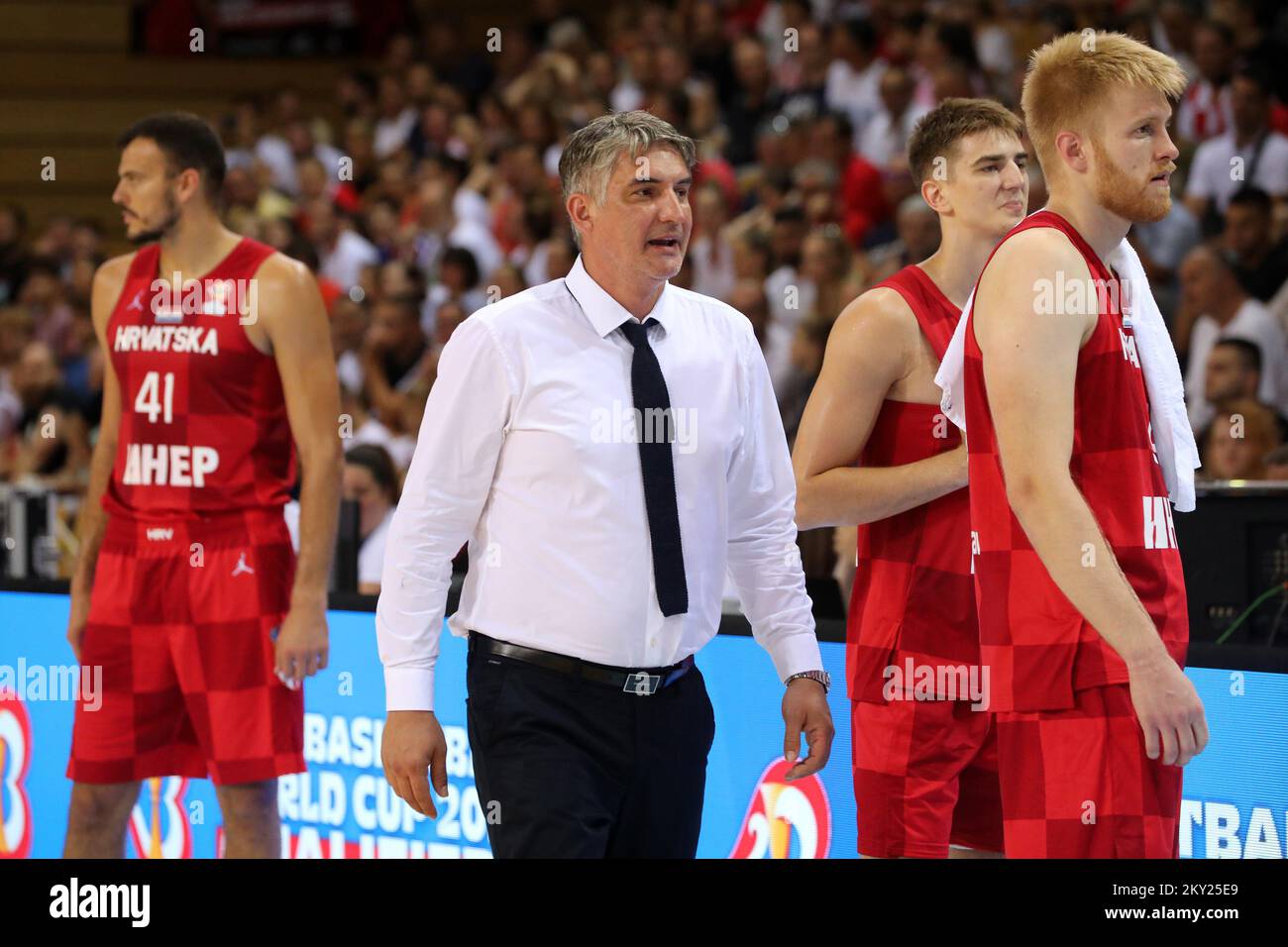 RIJEKA, CROATIA - JULY 03: Croatian national coach Damir Mulaomerovic ...