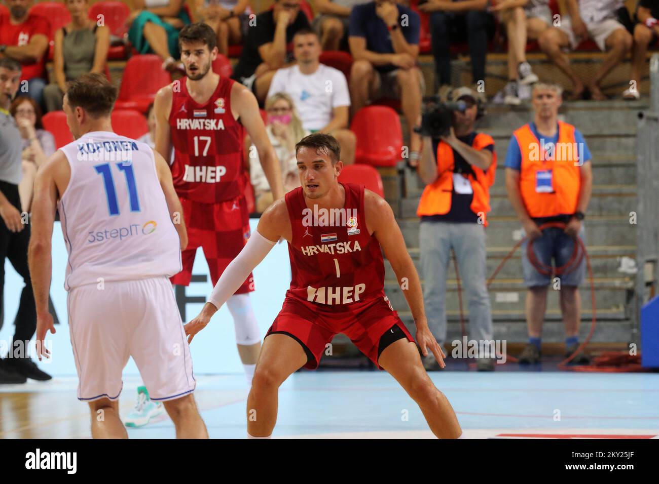 RIJEKA, CROATIA - JULY 03: Toni Perkovic of Croatia during the FIBA ...