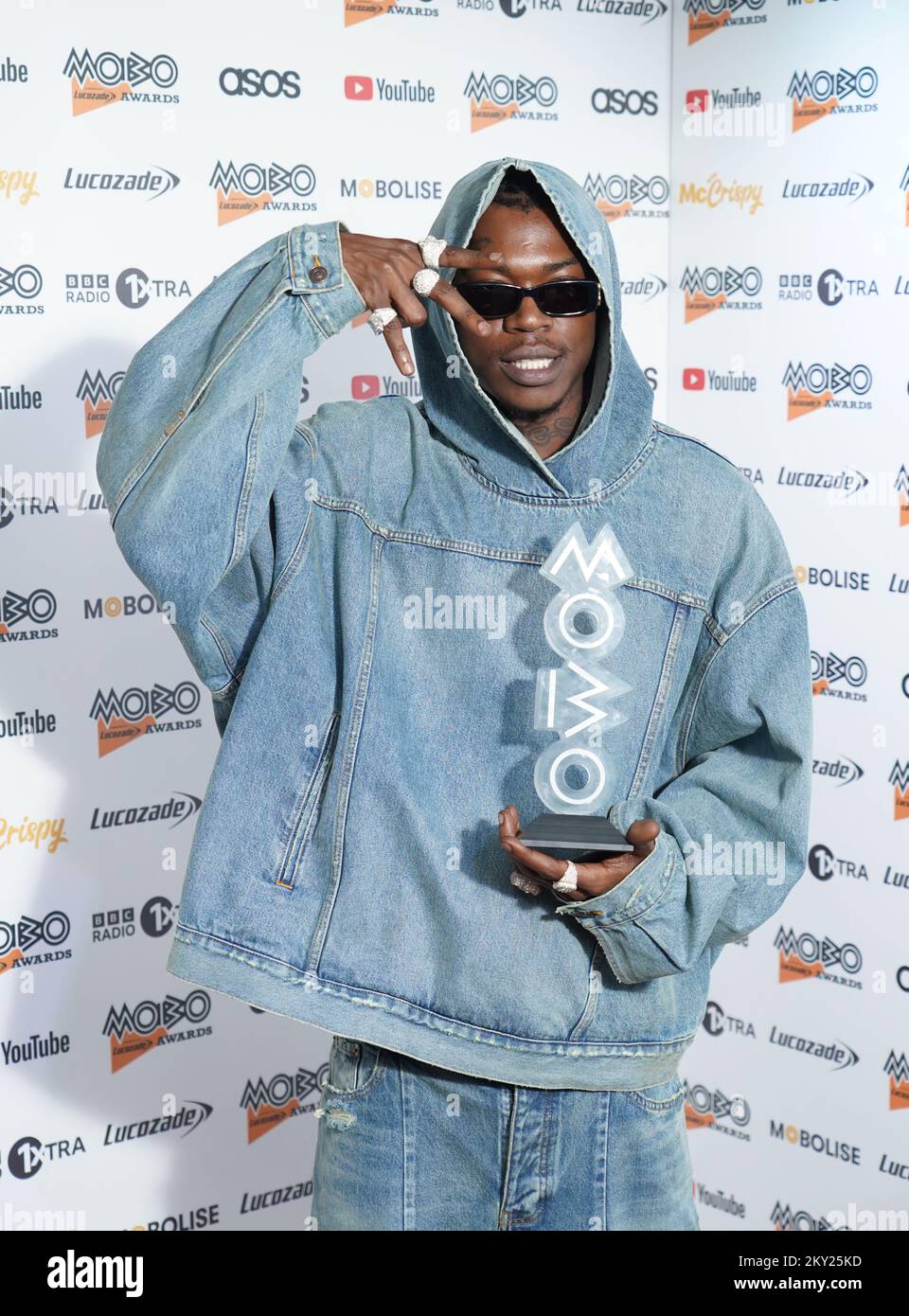 Skillibeng wins the Best Caribbean Music act at the Mobo Awards 2022 at ...