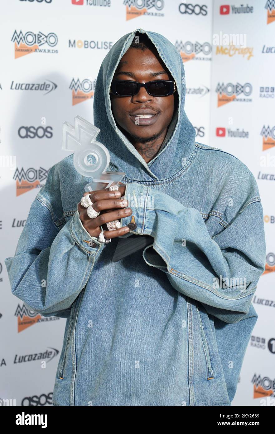 Skillibeng wins the Best Caribbean Music act at the Mobo Awards 2022 at ...